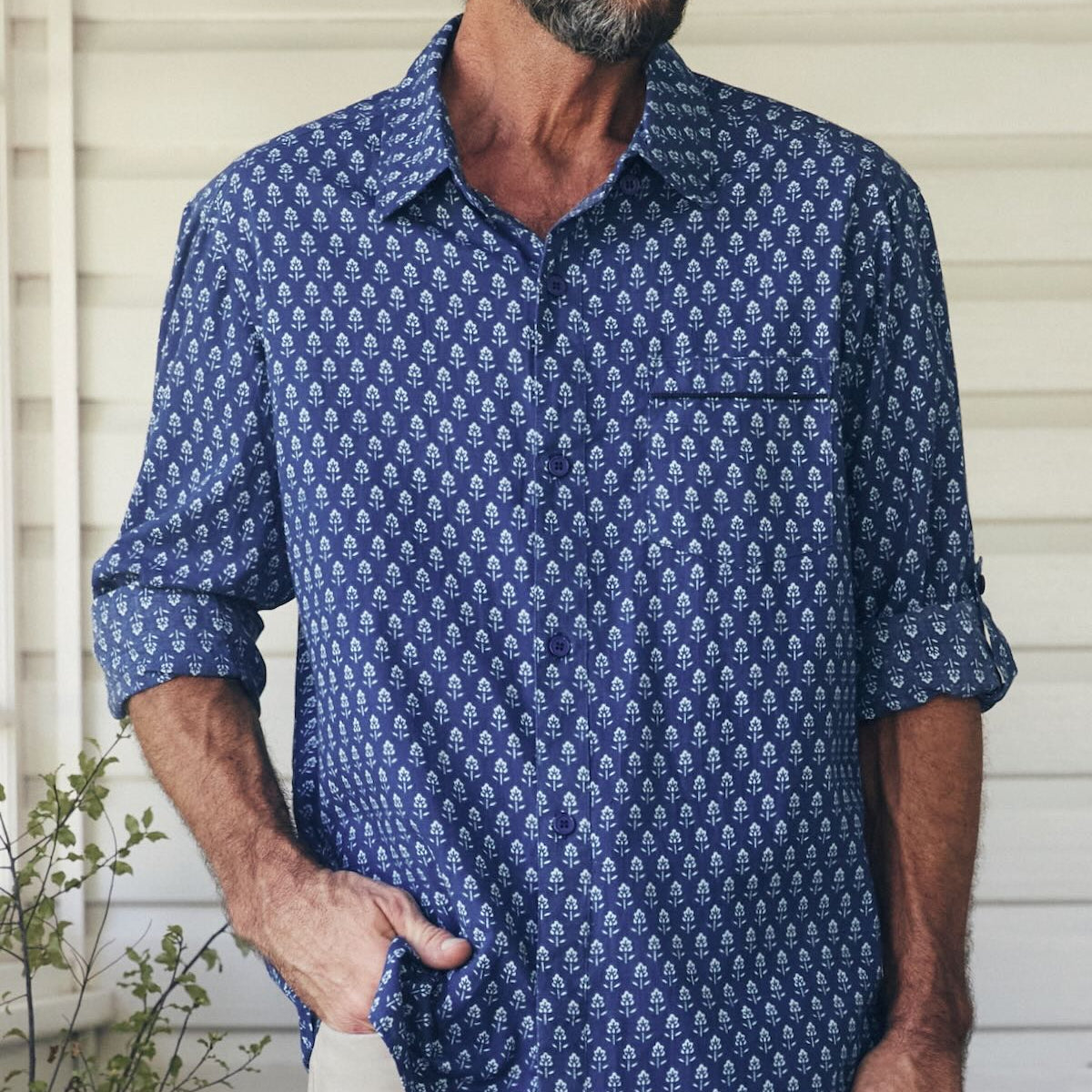 Men's Shirt Long Sleeve - Lazuli – MahaShe